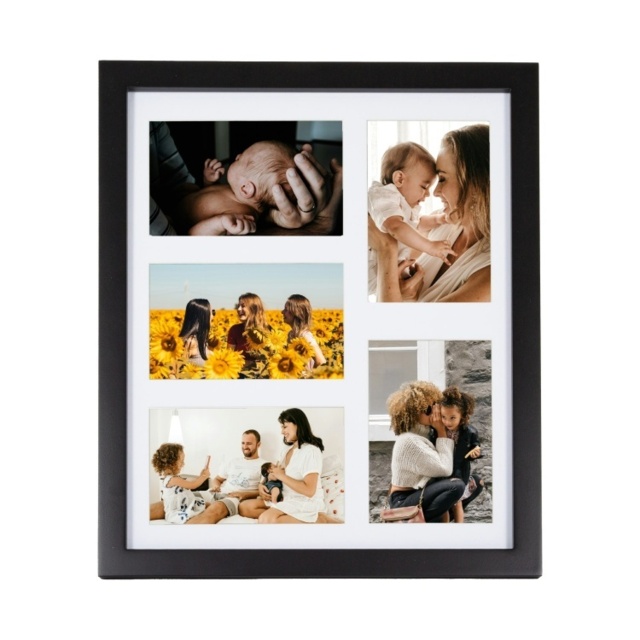 Classic Designer Mat Black Mdf Collage Picture Frame Free Standing Or ...