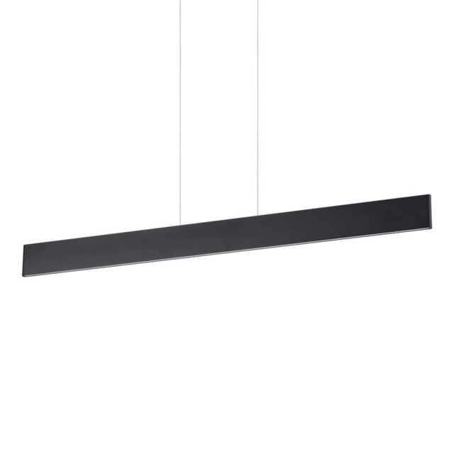 Desk Integrated LED Linear Ceiling Pendant Lamp 1 Light Black 3000K by ...