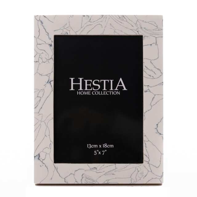 "Hestia black & white stone finish photo frame 5""x7"" he1866f57 multi ...