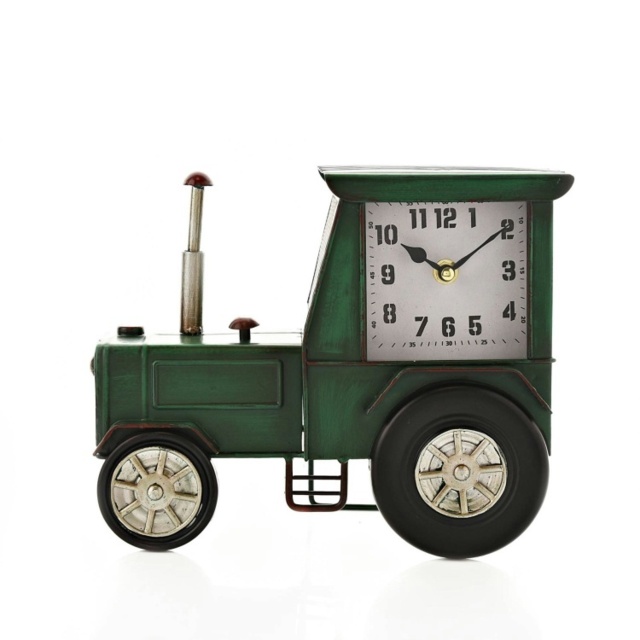 Hometime Mantel Clock - Dark Green Tractor by Tesco - Marketplace ...