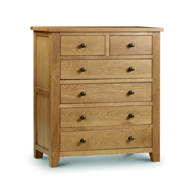 Stylish White Oak Chest - 4+2 Drawers by Tesco - Marketplace | ufurnish.com
