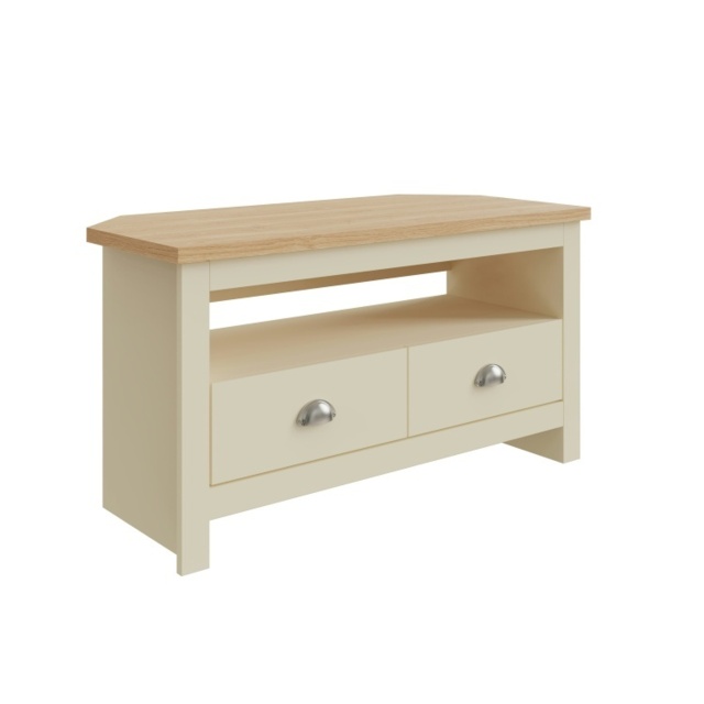Gfw Lancaster Corner Tv Unit - Cream by Tesco - Marketplace | ufurnish.com