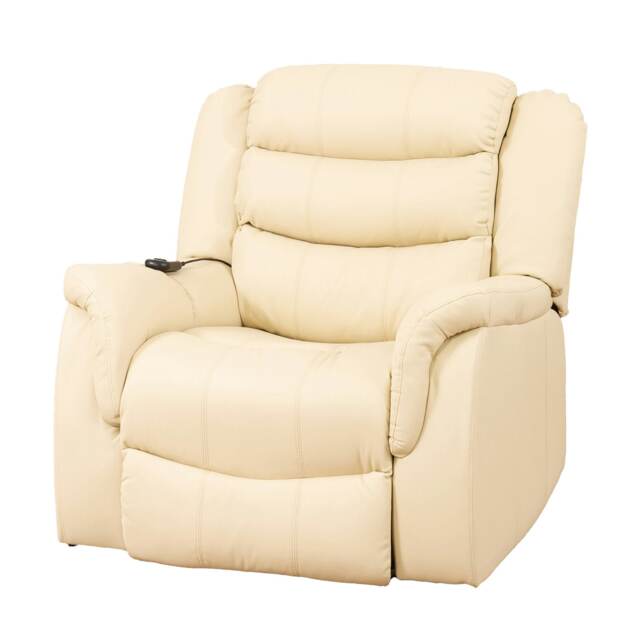 Almeira Electric Riser Recliner with Massage and Heat - Cream by Tesco ...