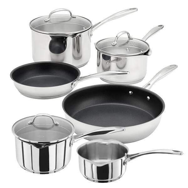Stellar 7000 profile draining 6 piece cookware set by Tesco ...