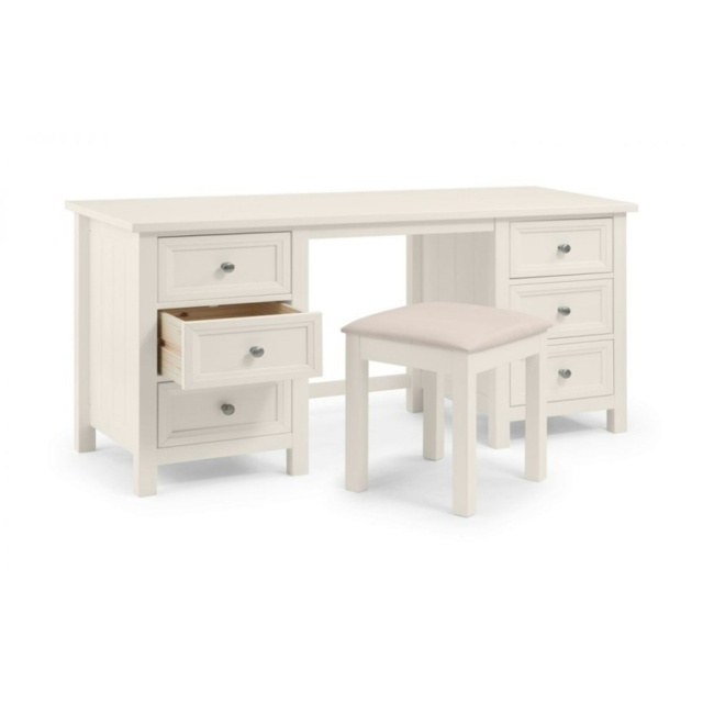 Premier Surf White Dressing Table With Dressing Stool by Tesco ...