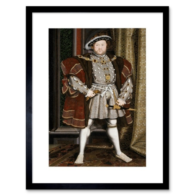 Antique Holbein Junior Henry Tudor Viii King England Framed Wall Art ...