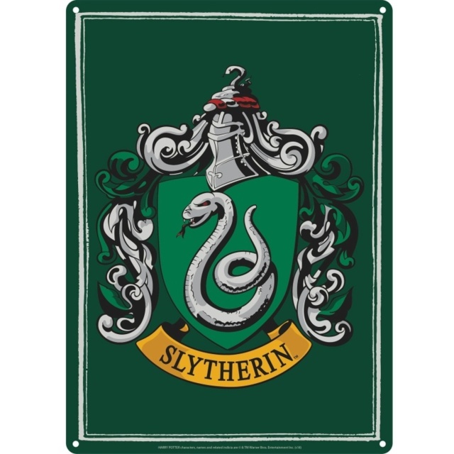 Harry Potter Tin Sign - Slytherin Crest by Tesco - Marketplace ...