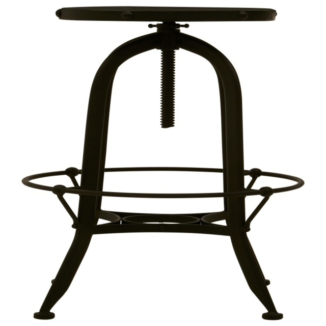 Interiors By Premier Industrial Styled Black And Green Finish Bar Stool ...
