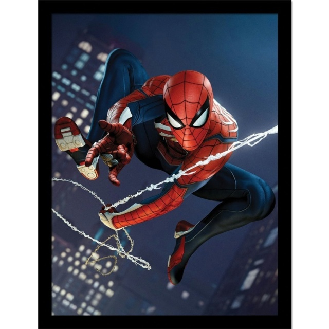 Spider-Man (Night) Framed 30X40Cm Print by Tesco - Marketplace ...