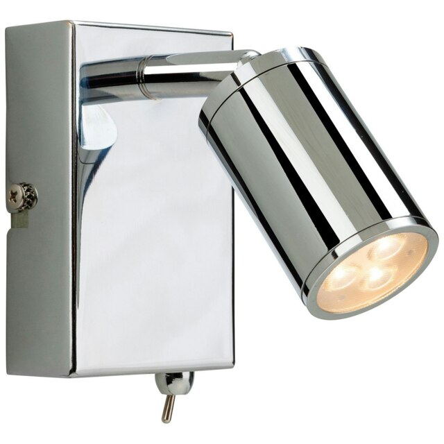 Orion LED 3 Light Indoor Wall Spotlight (Switched) Chrome by Tesco ...