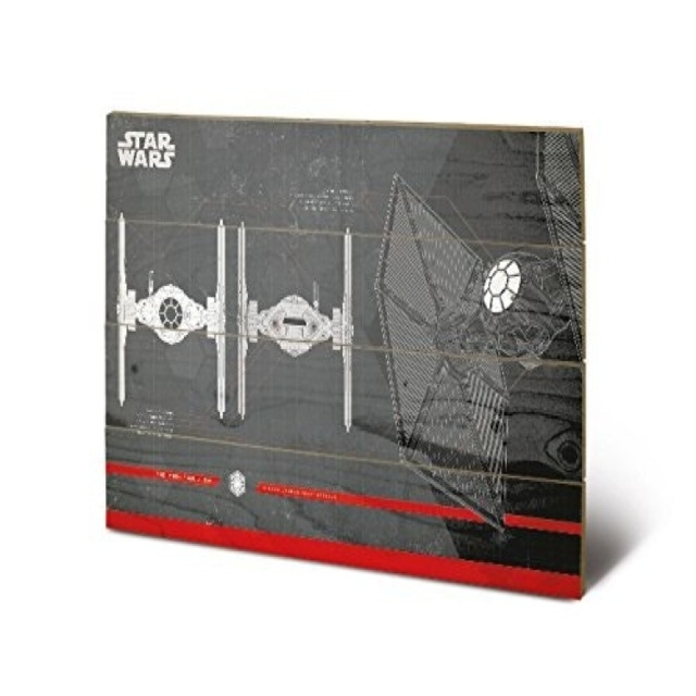Star Wars: The Last Jedi (Tie Fighter Plans) Small - Wood Panel by ...