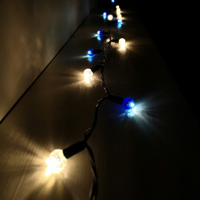 15m Multi-function Warm White LEDs Globe Christmas Lights by Tesco ...