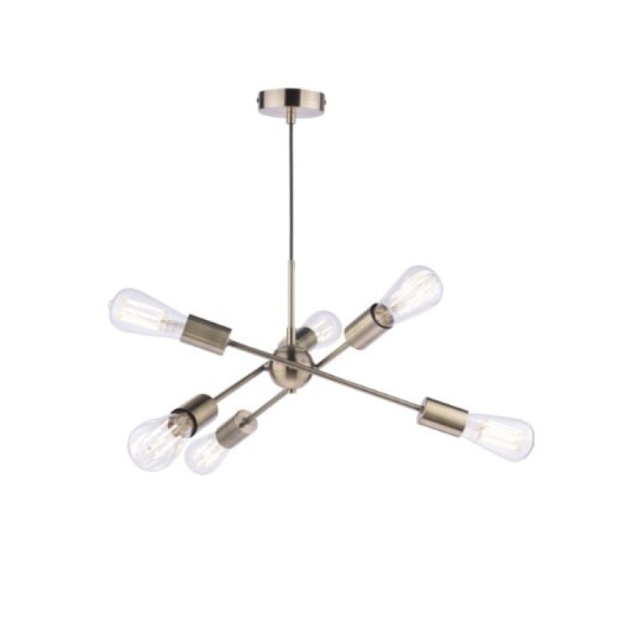 Benji Antique Brass Ceiling Pendant by Tesco - Marketplace | ufurnish.com