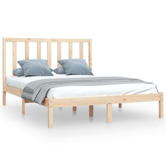 Bed Frame Solid Wood Pine 135X190 Cm Double by Tesco - Marketplace ...