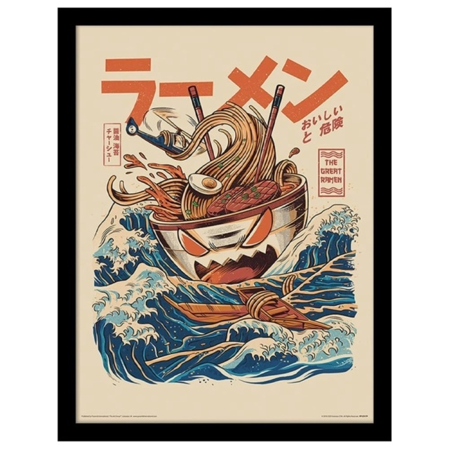 Ilustrata (The Great Ramen) Collector Print (Framed) - Ilustrata by ...