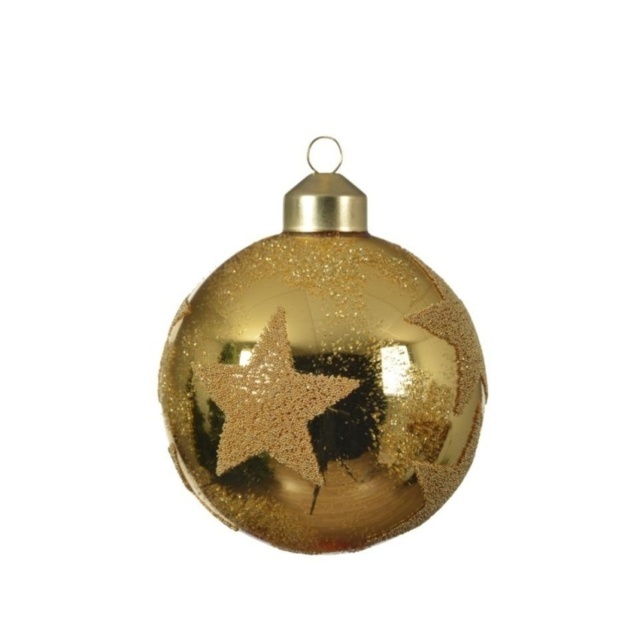 Kaemingk Star Bauble - Gold - 8Cm by Tesco - Marketplace | ufurnish.com