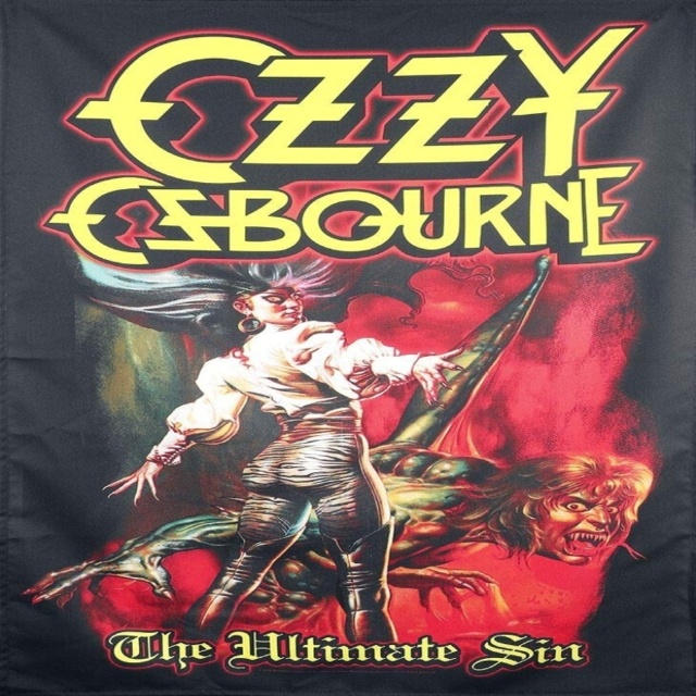 Ozzy Osbourne Textile Poster: The Ultimate Sin - Posters & Textiles by ...
