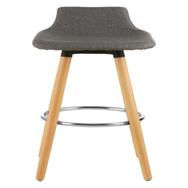 Interiors By Premier Grey Bar Stool, Comfortable Seating Breakfast Bar ...