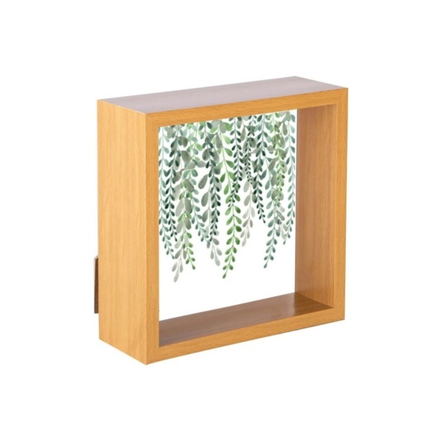 Nicola Spring 3D Deep Box Photo Frame - 6 X 6'' - Light Wood by Tesco ...