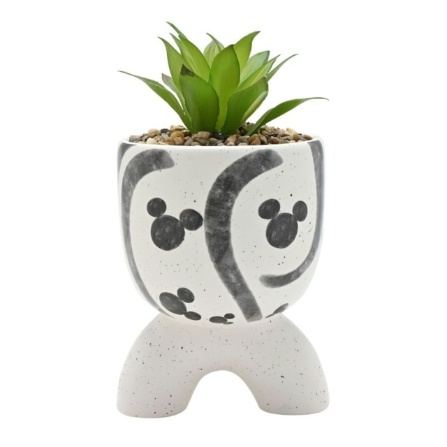 Disney Mickey Shapes Arch-Footed Planter With Faux Plant by Tesco ...