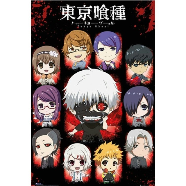 Tokyo Ghoul Chibi Characters Poster - Multi-Coloured - One Size by ...
