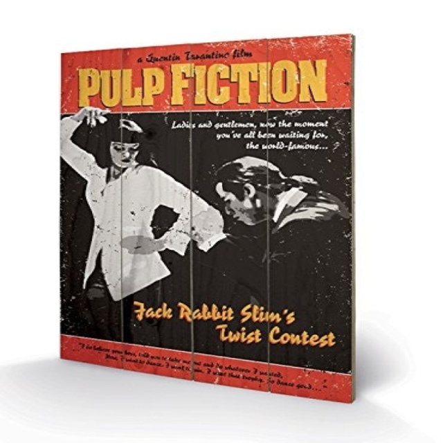 Pulp Fiction (Twist Contest) small Wood - Wood Panel by Tesco ...