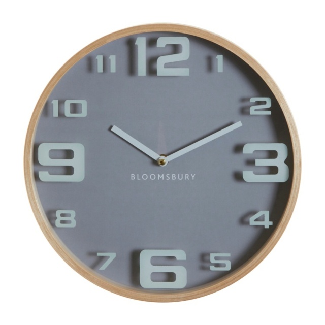 Interiors By Premier Contemporary Large Digits Wall Clock, Easy To ...