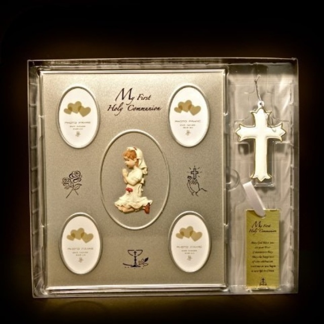Juliana Communion Set-Collage Frame,cross & Bookmark - Girl by Tesco ...