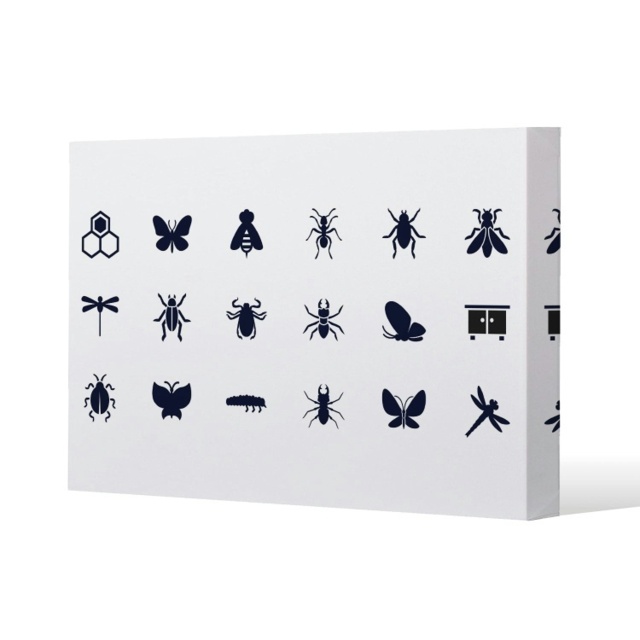 Insect Icons (Canvas Print) 61 X 41 X 4Cm by Tesco - Marketplace ...