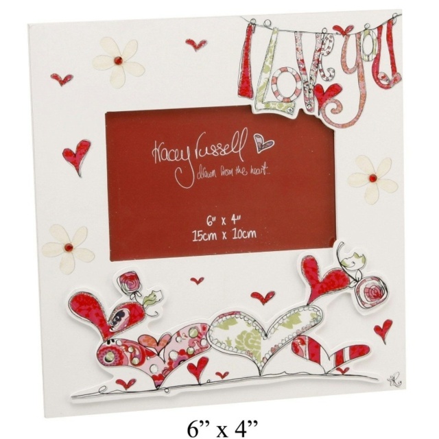 "Tracey Russell Mdf Frame 6"" X 4"" - I Love You" by Tesco ...
