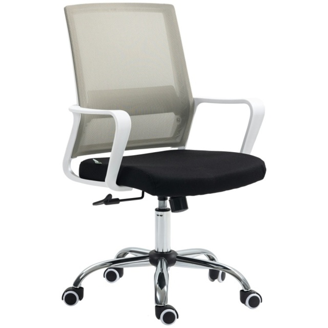 Vinsetto Mesh Office Chair Desk Chair With Swivel Seat Adjustable Black ...