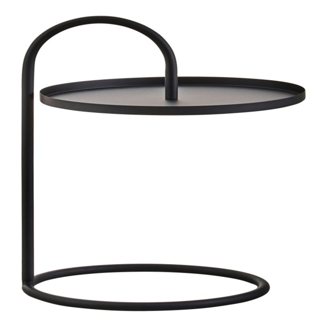 Interiors By Premier Secured Design Black Hanging Top Side Table, Space ...