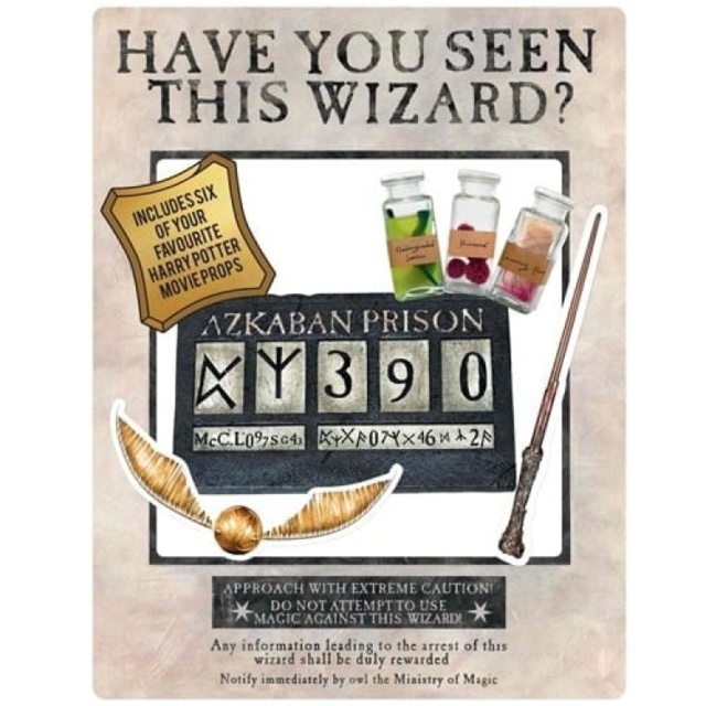 Harry Potter Wanted Poster Have You Seen This Wizard Cardboard White ...