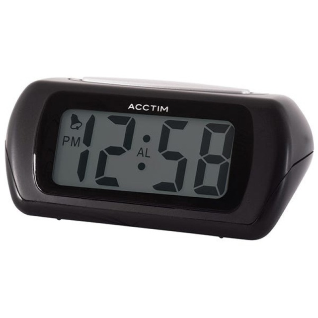 Acctim Auric Alarm Clock Black by Tesco - Marketplace | ufurnish.com