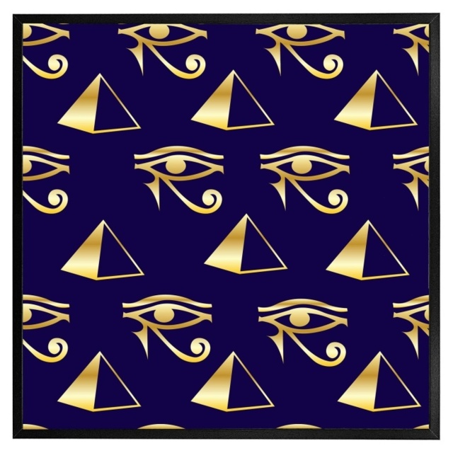 Gold Pyramid & Eye Of Horus (Picture Frame) Black - S by Tesco ...