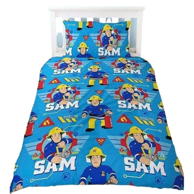 Fireman Sam Printed Reversible Duvet Cover And Pillowcase Set, Single ...
