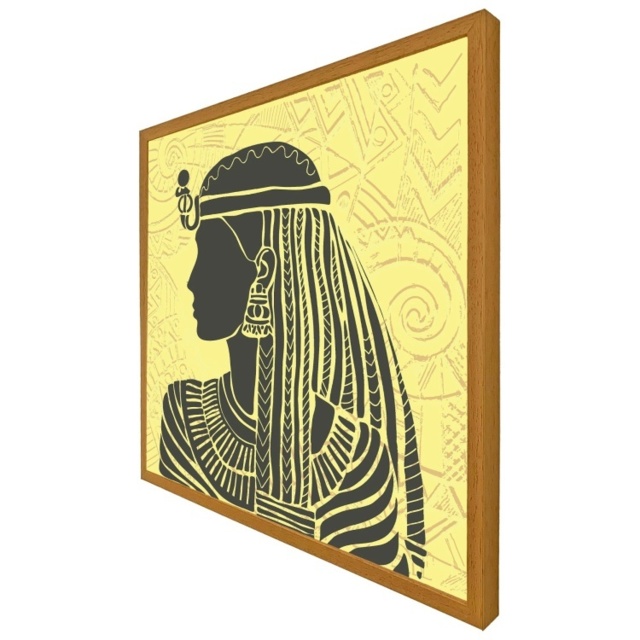 Egyptian Women On Yellow (Picture Frame) Brown - Oak - S by Tesco ...