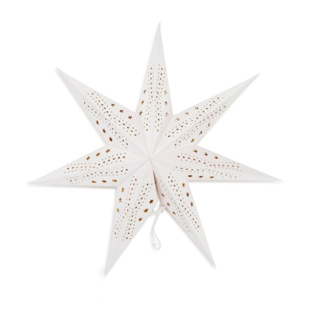 Valuelights Christmas 60Cm White Velvet Star Plug In Lit Tree Topper Or ...