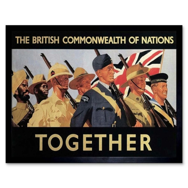 War British Commonwealth Empire Ww2 Soldier Military Uk Framed Wall Art ...