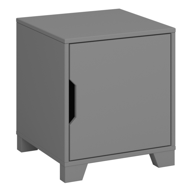 Loke Bedside Table 1 Door In Folkestone Grey by Tesco - Marketplace ...
