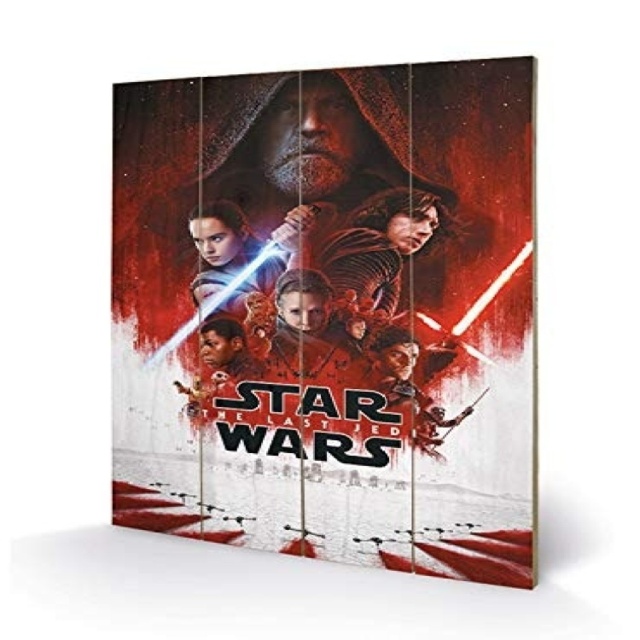 Star Wars The Last Jedi (One Sheet) Small Wood - Wood Panel by Tesco ...