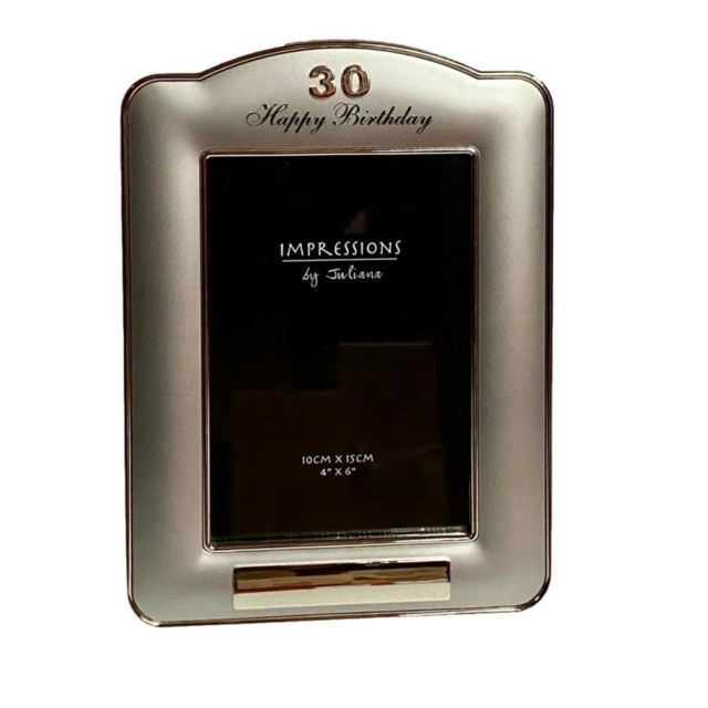 Engraving Plate Silver Juliana 30Th Birthday Photo Frame by Tesco ...