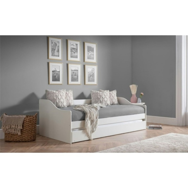 Premier Surf White Day Bed Single 3Ft (90Cm) + Pull Out Bed (Guest Bed ...