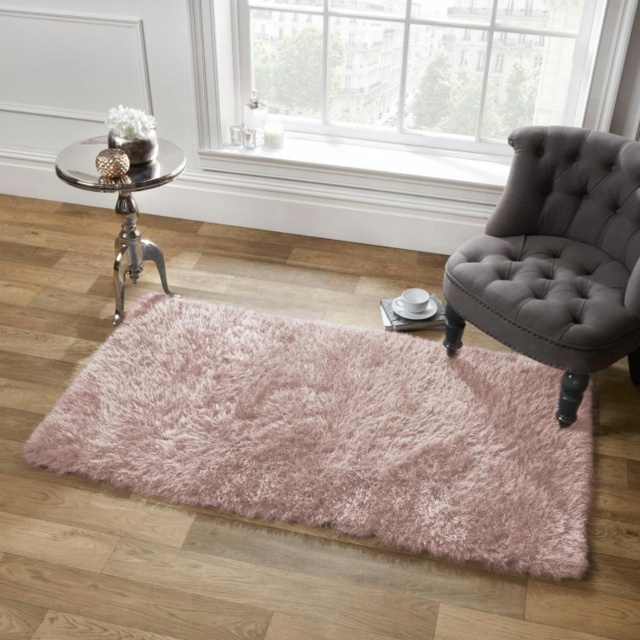 Sienna Soft Sparkle Thick Pile Non-Shed Shaggy Floor Rug, 160X230Cm ...