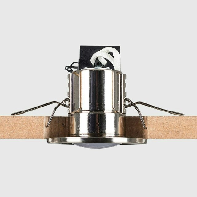 Valuelights 6 pack fire rated brushed chrome gu10 recessed ceiling ...