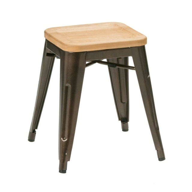 Interiors By Premier Aldgate Crack Copper Powder Coated Stool by Tesco ...
