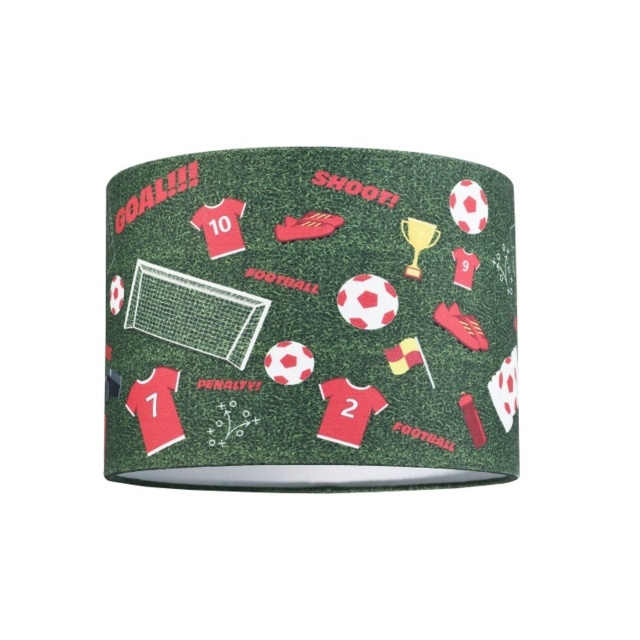 Red And White Themed Football Cotton Fabric Lamp Shade With Grass ...