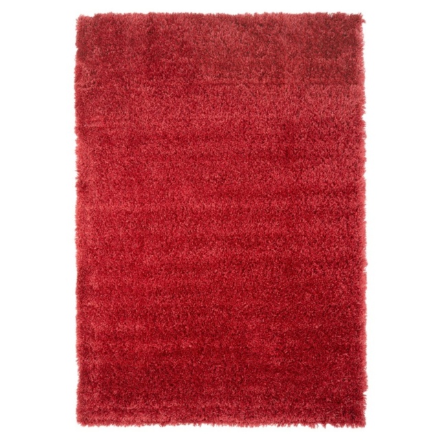 Kukoon Red Wine Deep Pile Shaggy Living Room Area Rug 60Cm X 110Cm by ...