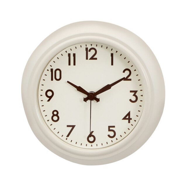 Interiors by Premier Maddox Cream Metal White Face Wall Clock by Tesco ...