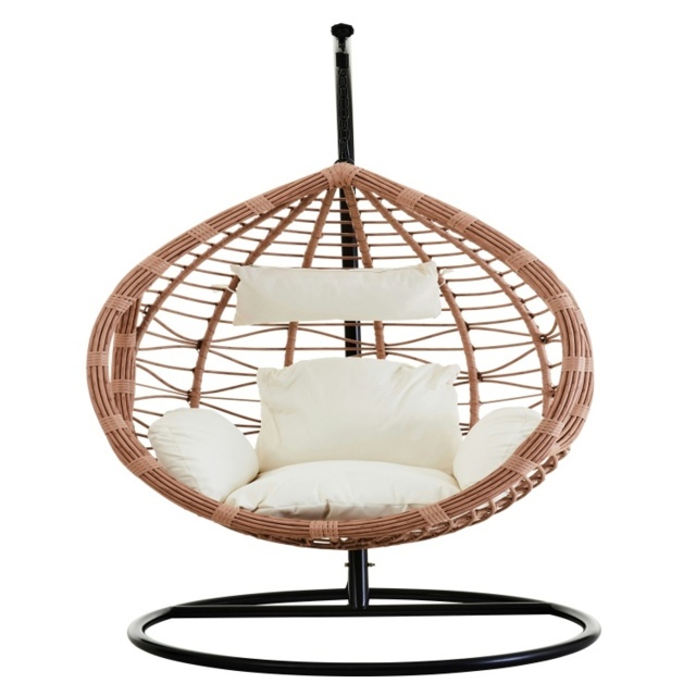 Interiors By Premier Stable Natural Rattan Effect Hanging Chair ...
